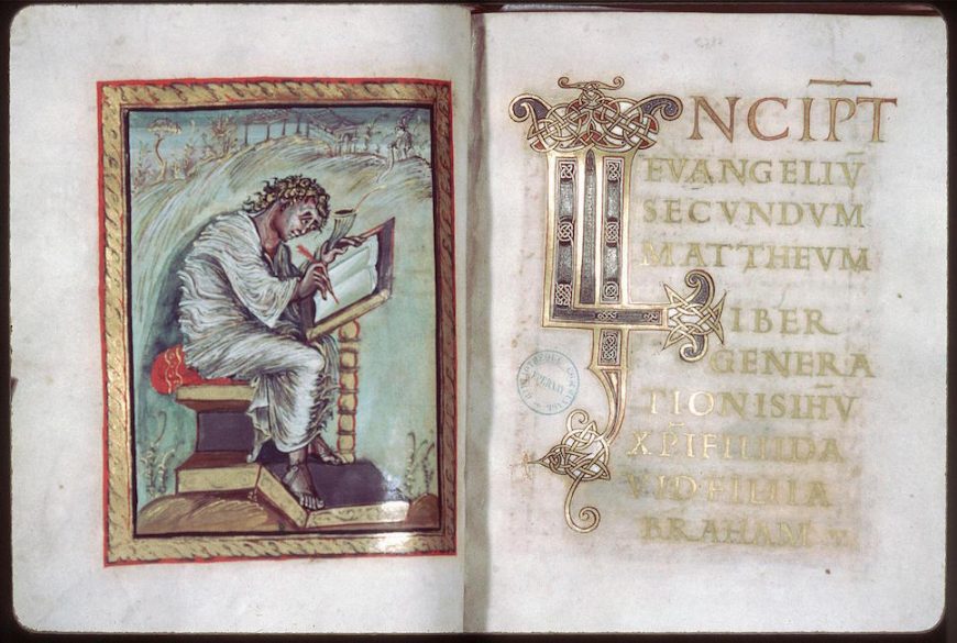 Smarthistory – Matthew in the Coronation Gospels and Ebbo Gospels