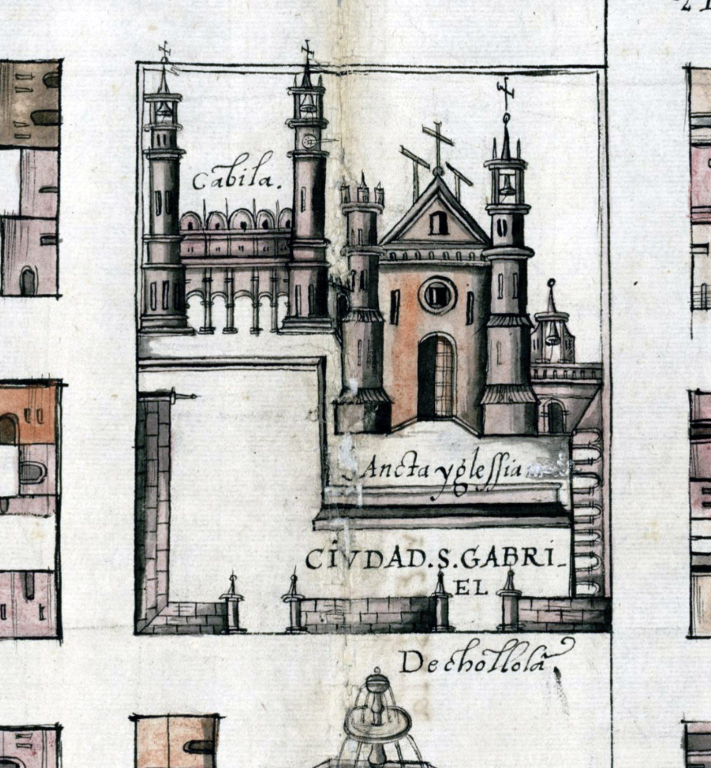 Smarthistory – Map of Cholula, from the relaciones geográficas