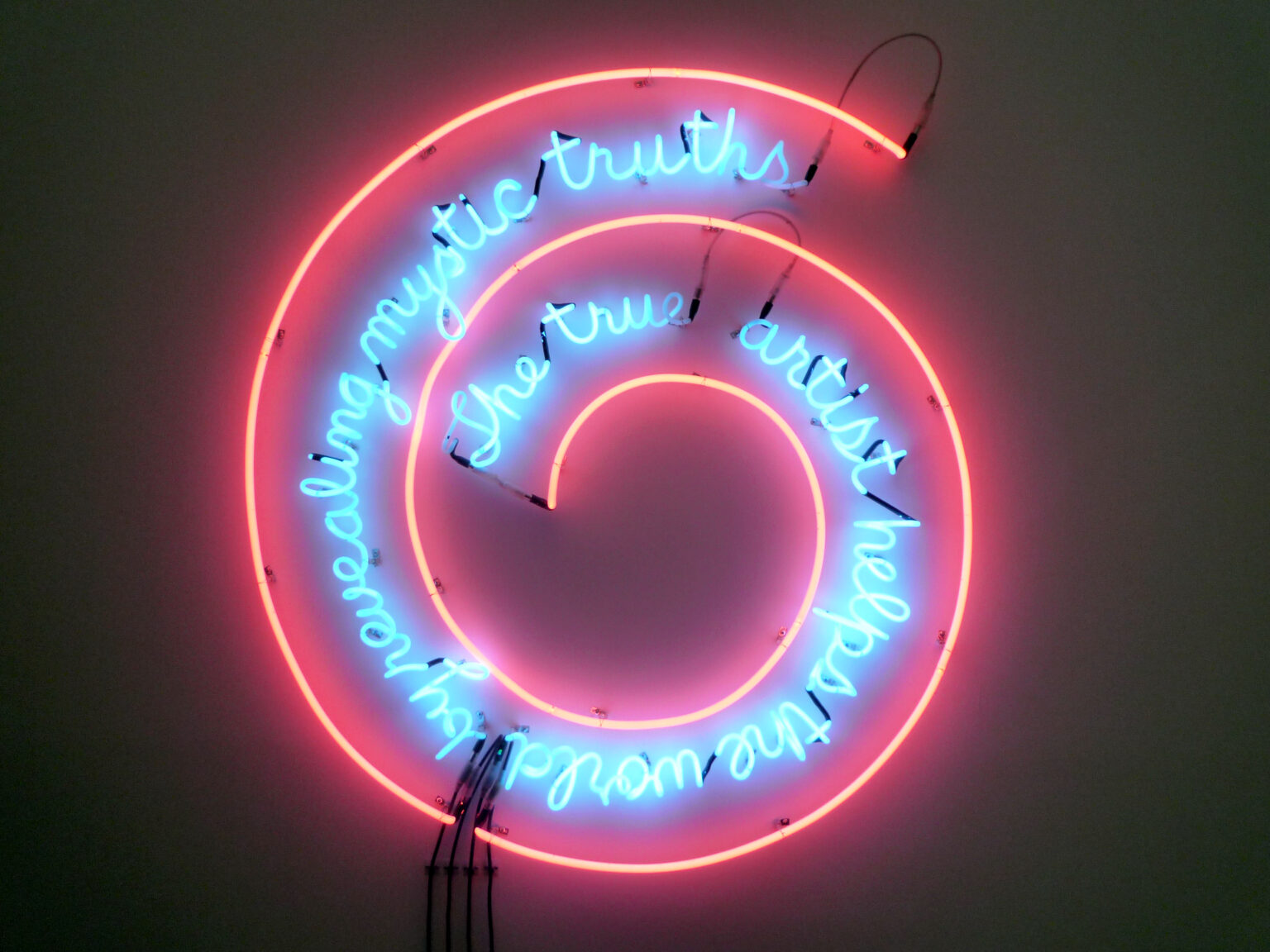 Smarthistory – Bruce Nauman, The True Artist Helps the World by ...